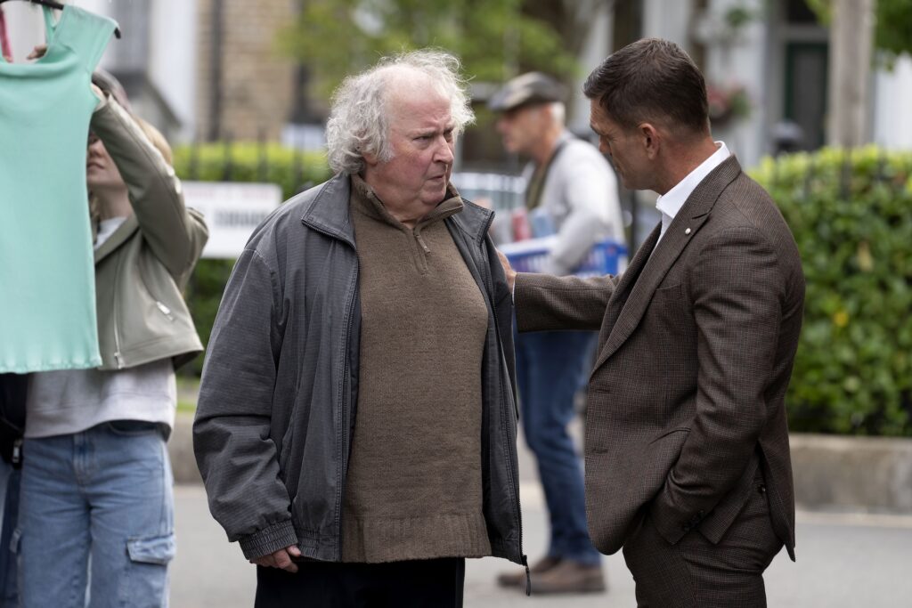 Nigel interrogated by the police in early EastEnders release